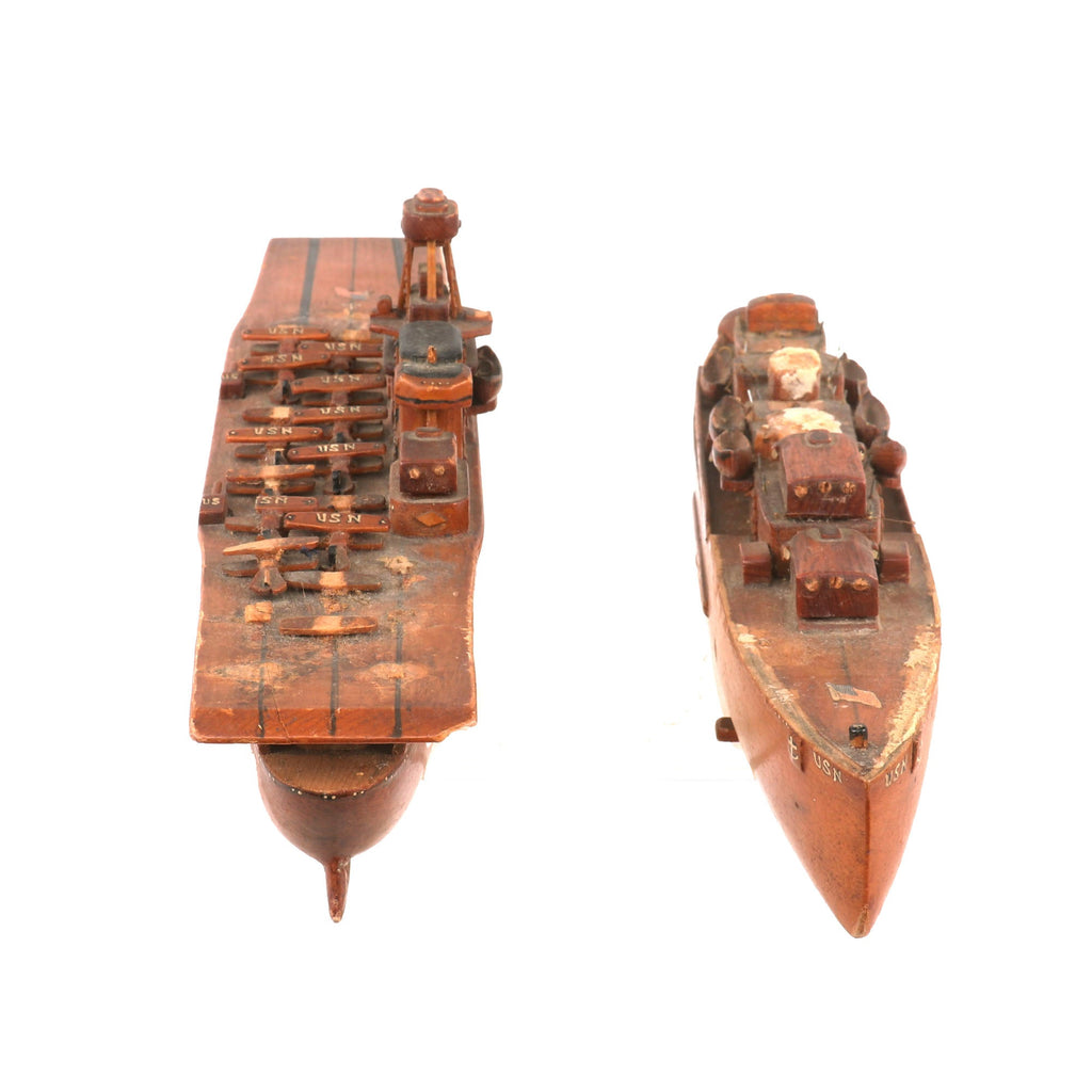 Original U.S. WWII Handmade Wooden Models of the USS Chicago Cruiser ...