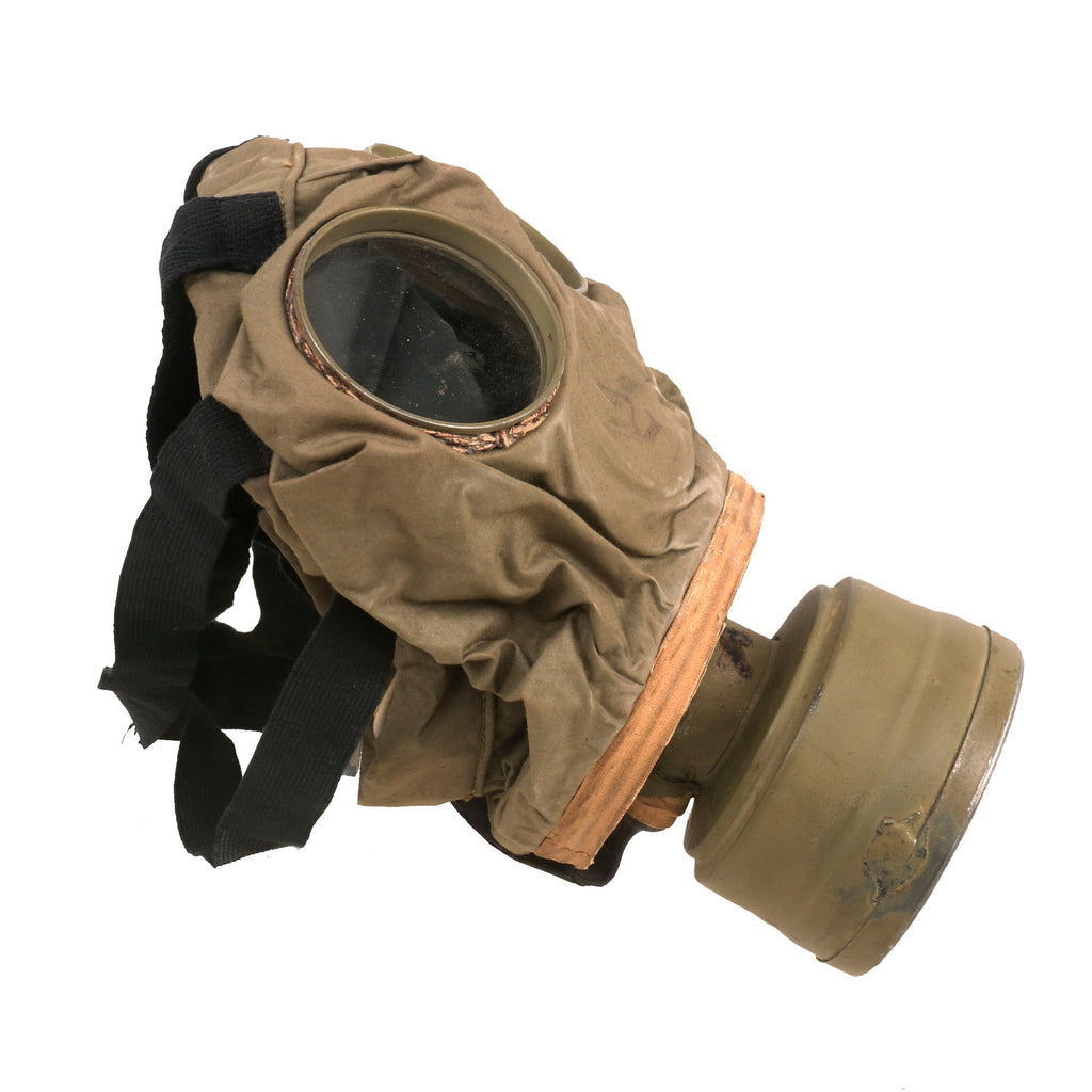 Original U.S. WWI Experimental Navy M1917 Mark I Gas Mask in Canister ...