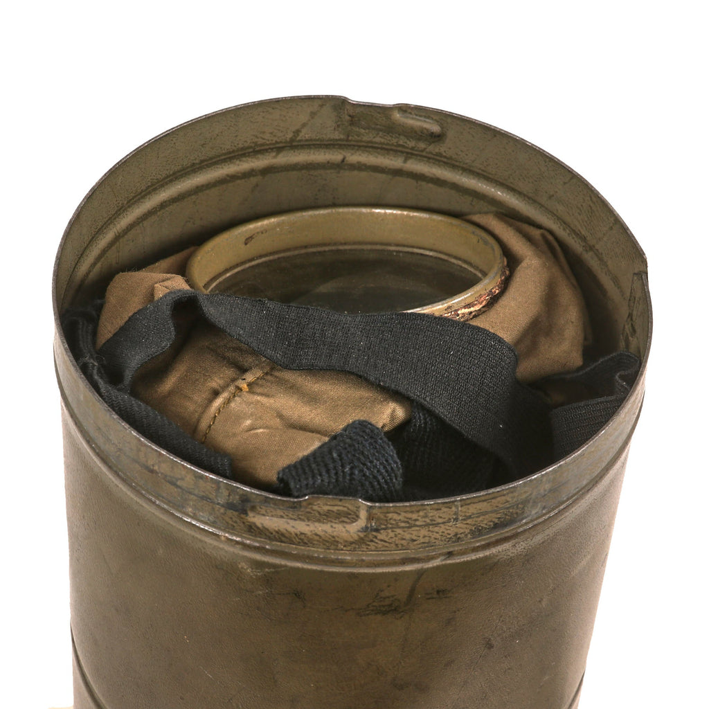 Original U.S. WWI Experimental Navy M1917 Mark I Gas Mask in Canister ...