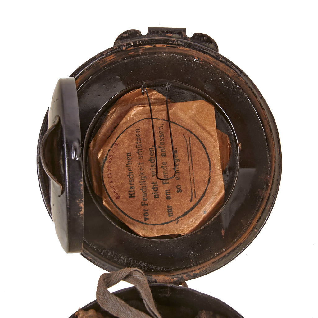 Original Imperial German WWI M1917 Ledermaske Gas Mask with Can & Spar ...