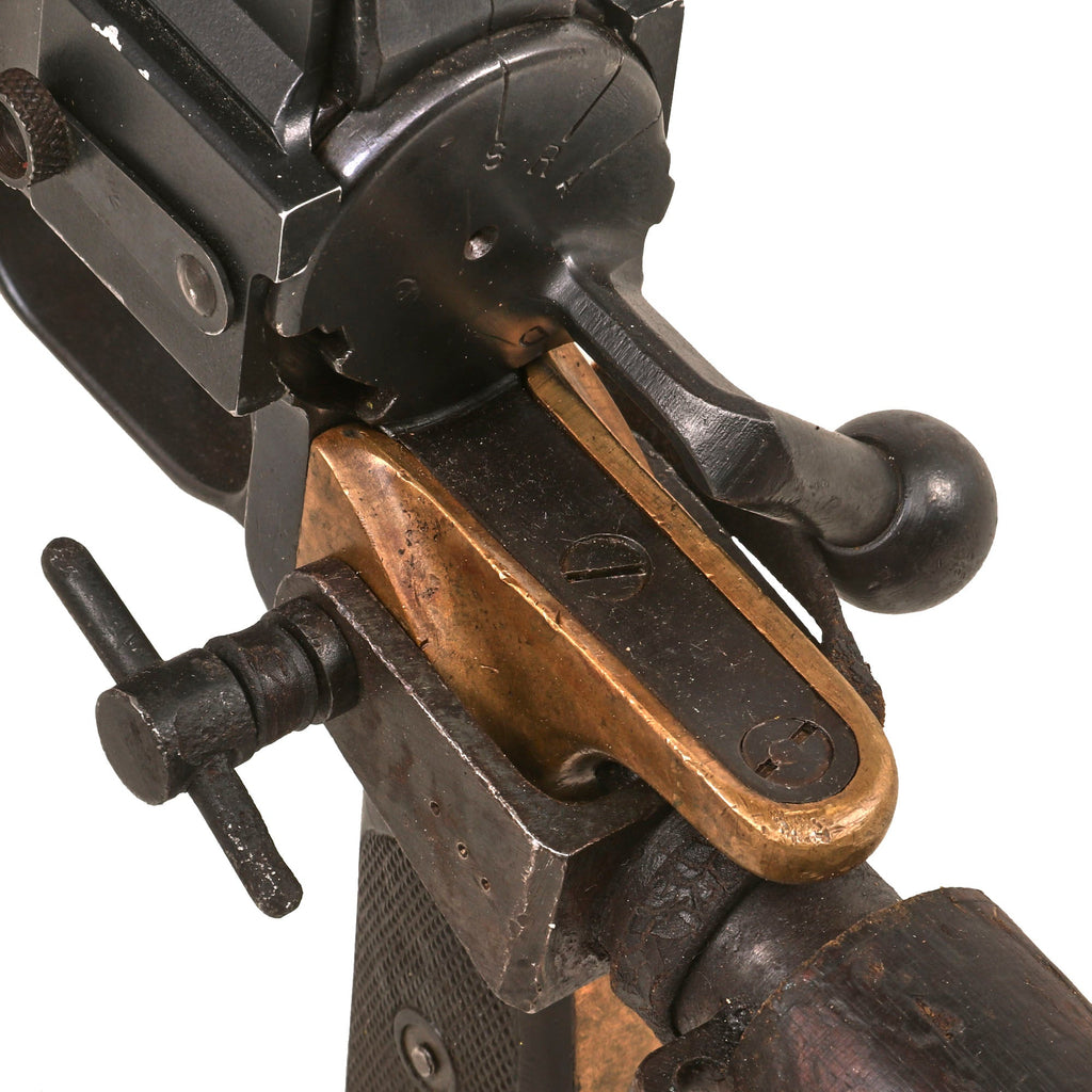 Original British WWI Hotchkiss .303 Portative Aluminum Receiver Displa ...