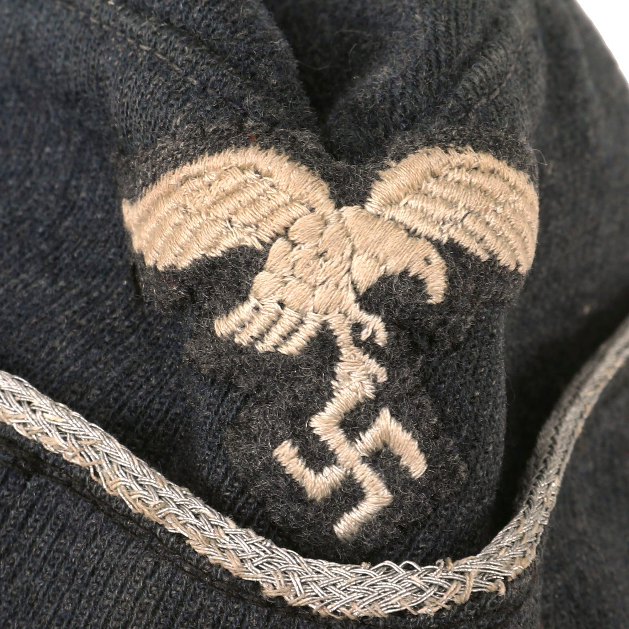 Original German WWII Luftwaffe Officer M38 Wool Overseas Cap in Size 5 ...