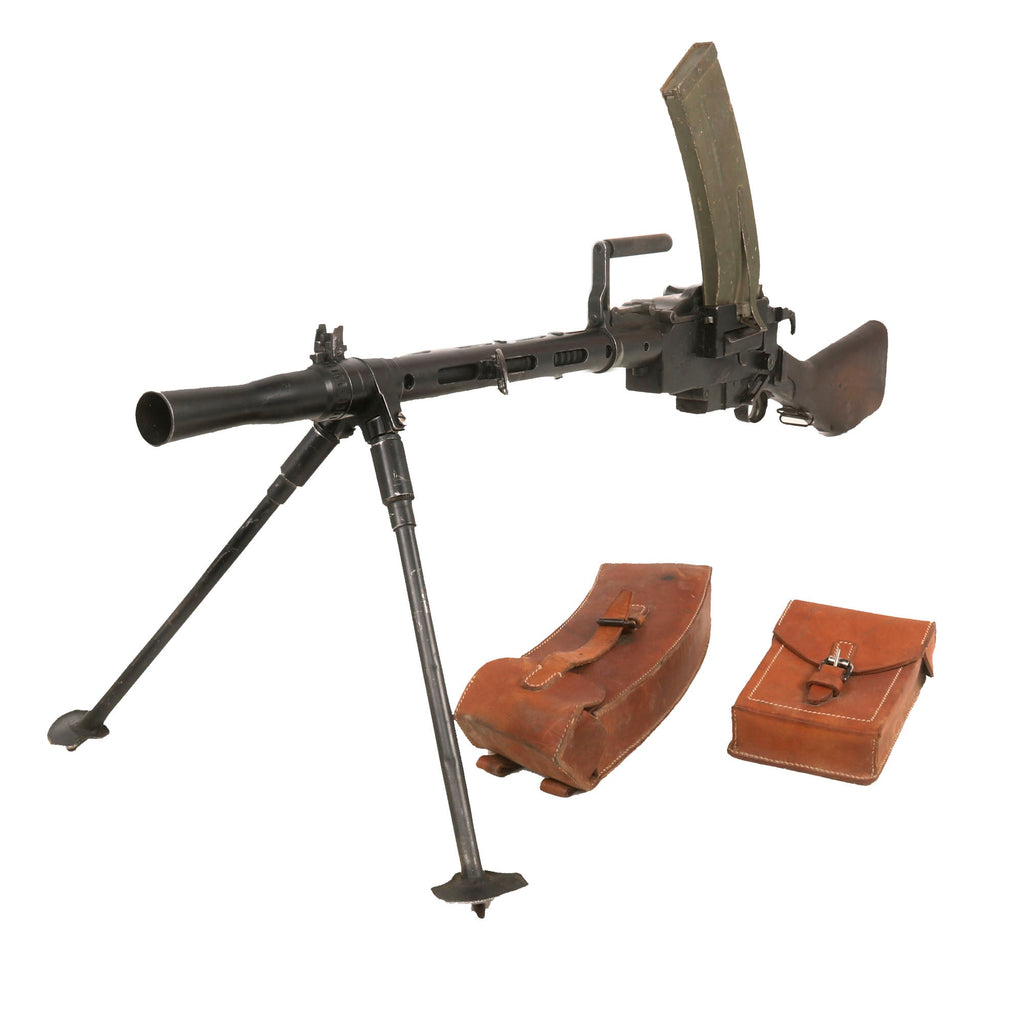 Original WWII Danish Madsen Display Light Machine Gun with Magazine Po ...