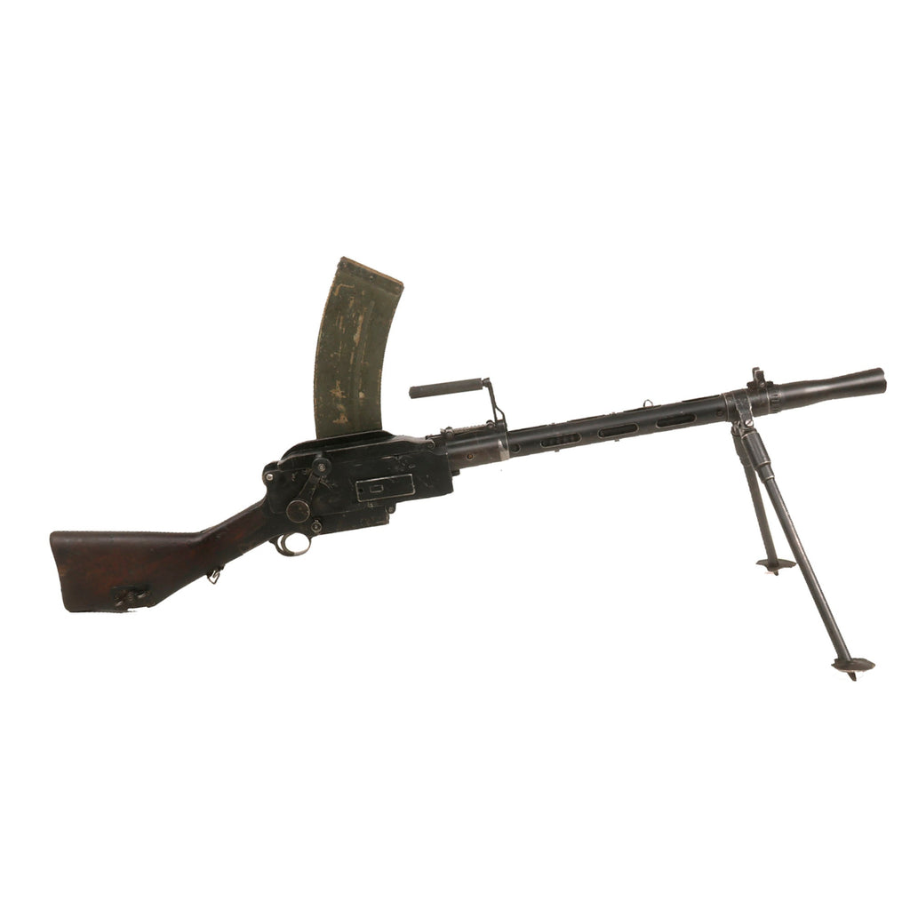 Original WWII Danish Madsen Display Light Machine Gun with Magazine Po – International Military ...