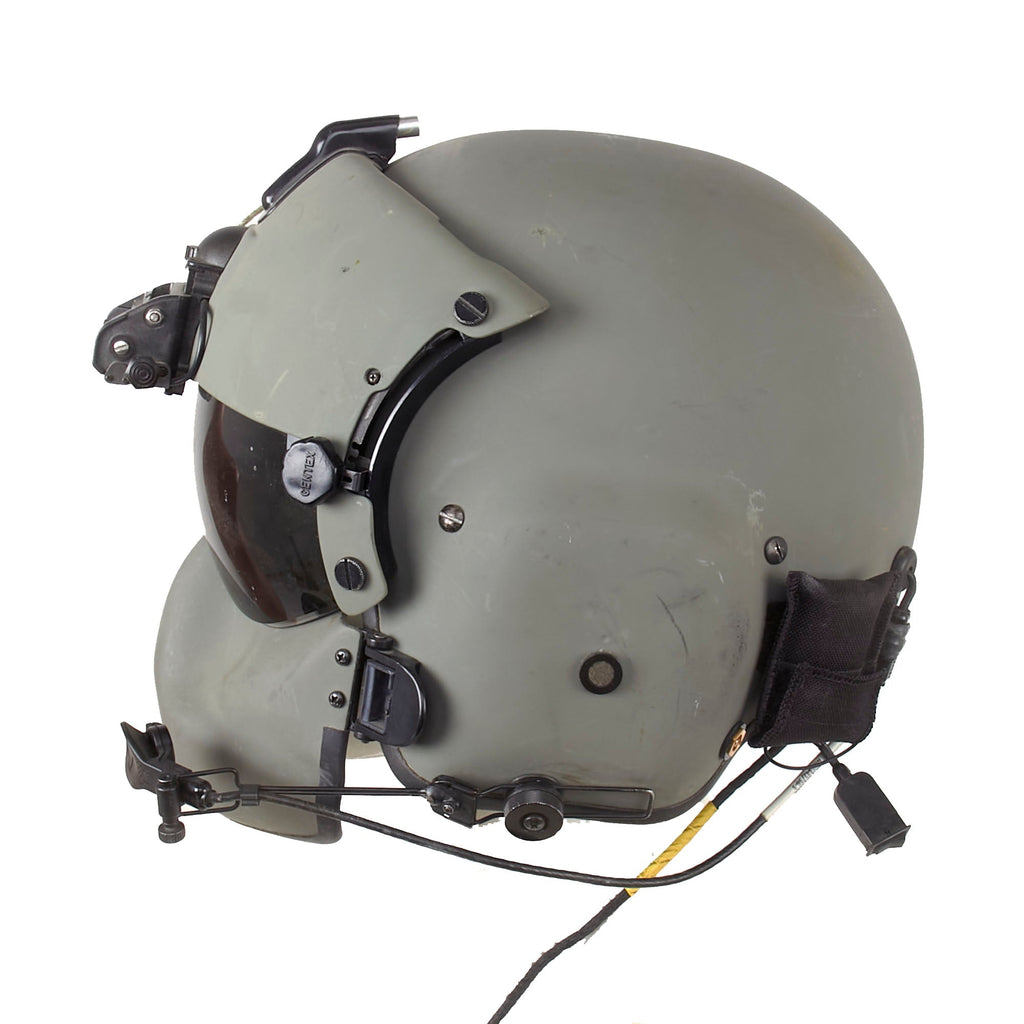 Original U.S. Gentex HGU-56/P Rotary Wing Helicopter Helmet with Maxil ...