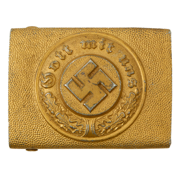 Original German WWII Aluminum Water Protection Police EM/NCO Belt Buck ...