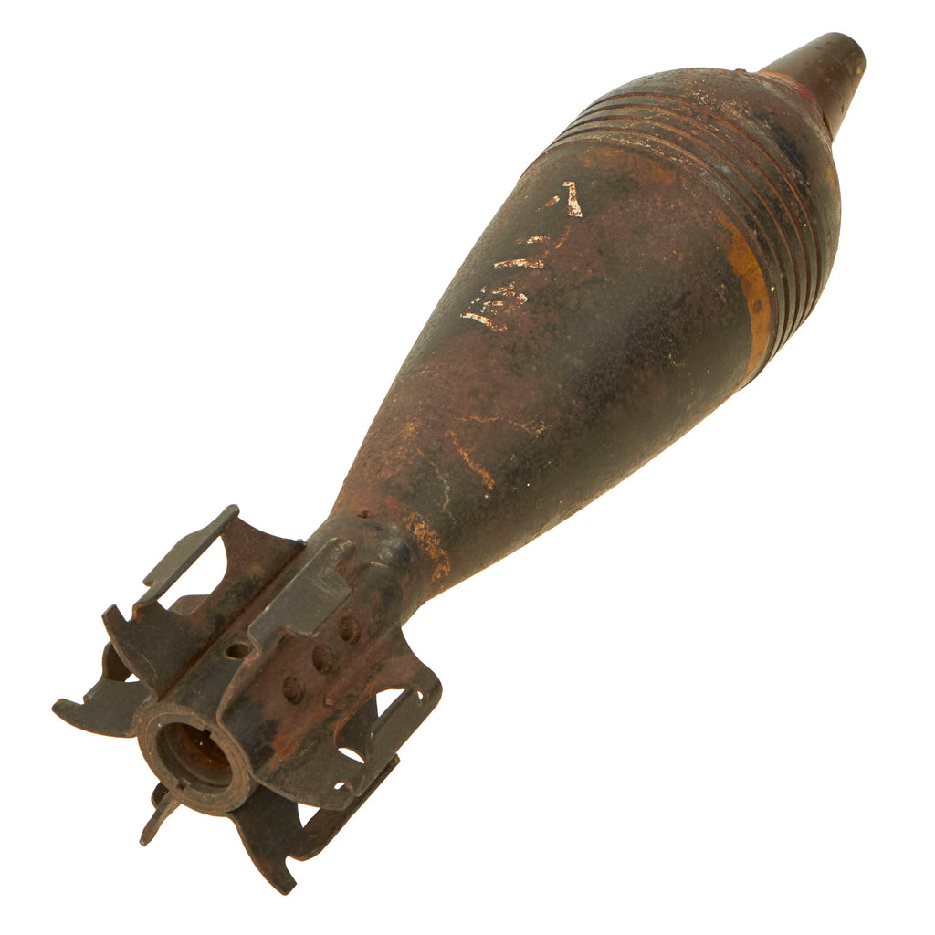 Original Japanese WWII Type 100 HE 81mm Inert Mortar Round with Type 8 ...