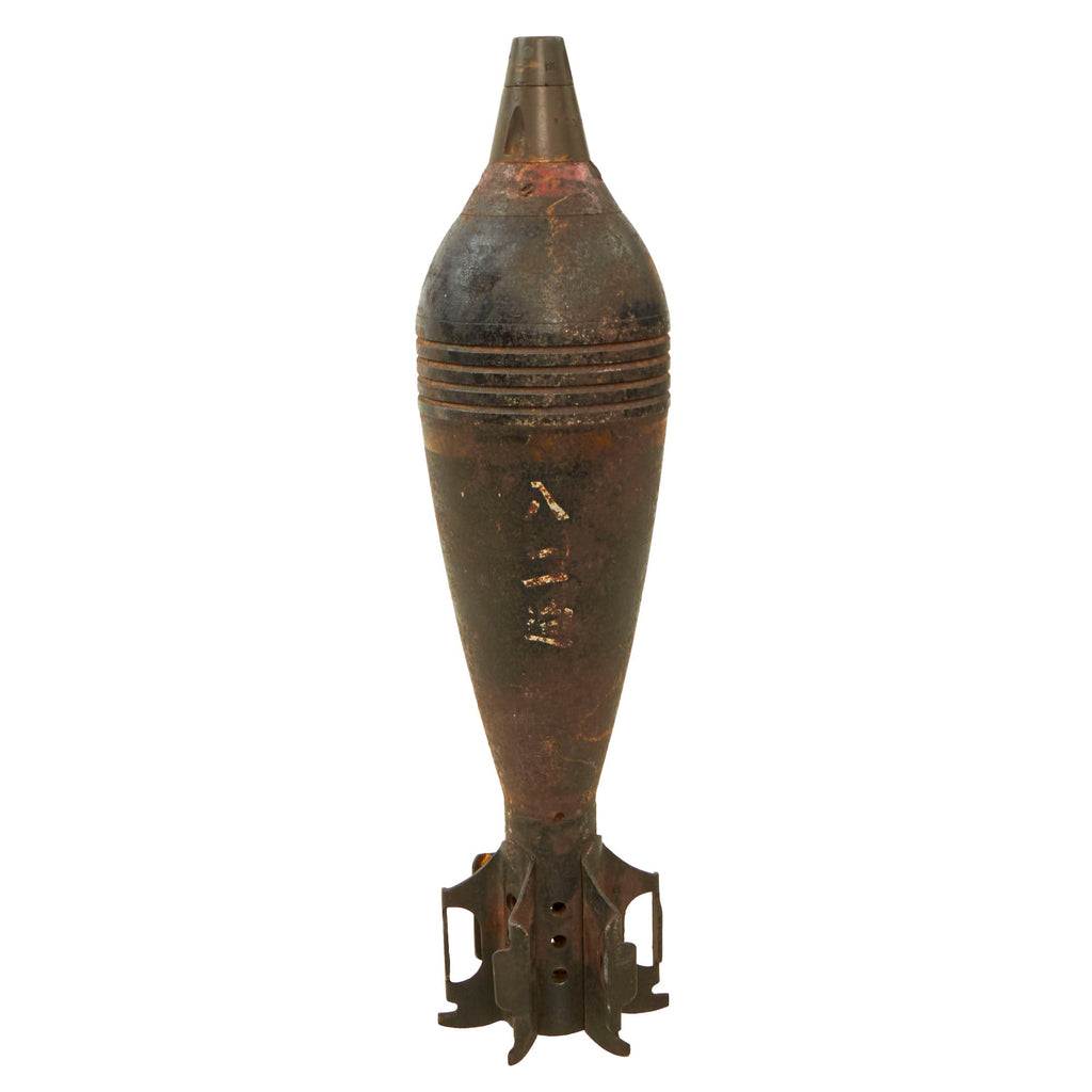 Original Japanese WWII Type 100 HE 81mm Inert Mortar Round with Type 8 ...