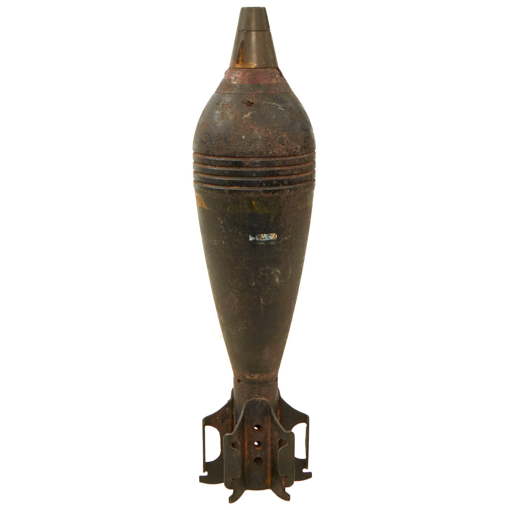 Original Japanese WWII Type 100 HE 81mm Inert Mortar Round with Type 8 ...