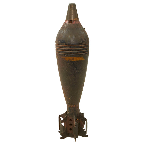Original Japanese WWII Type 100 HE 81mm Inert Mortar Round with Type 8 ...