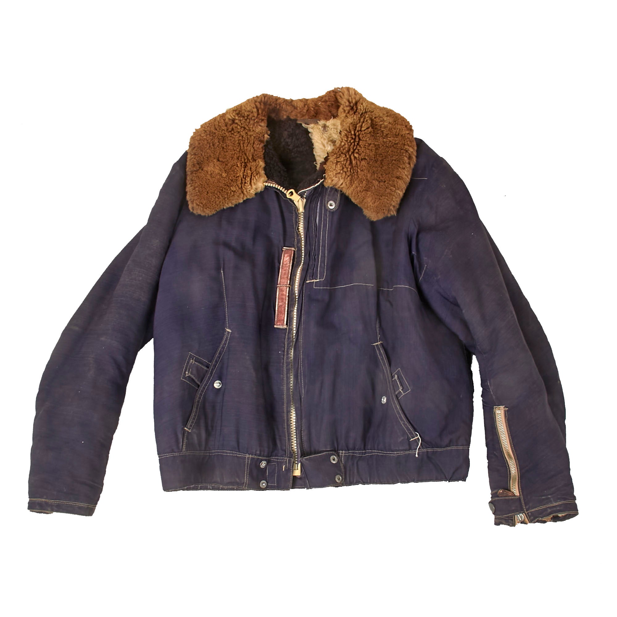Original German WWII Luftwaffe Blue Winter Fur Lined "Channel" Flying ...