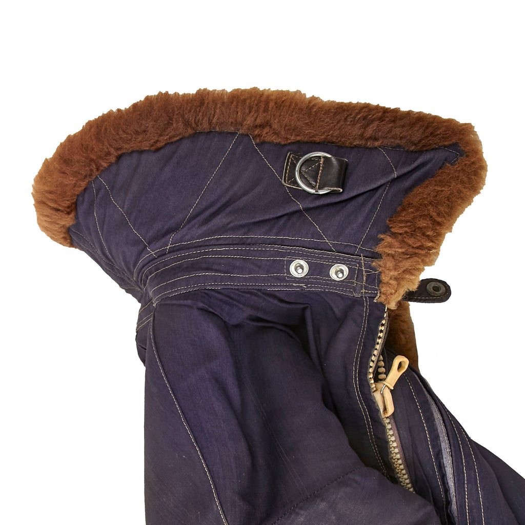 Original German WWII Luftwaffe Blue Winter Fur Lined "Channel" Flying ...