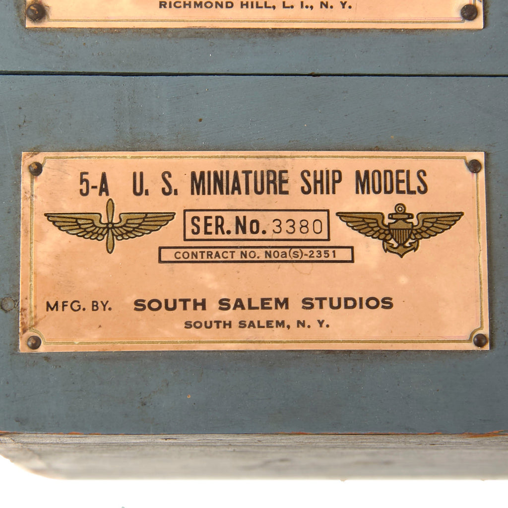 Original WWII U.S. Navy Miniature 5-A Teacher Models of U.S. Ships in ...