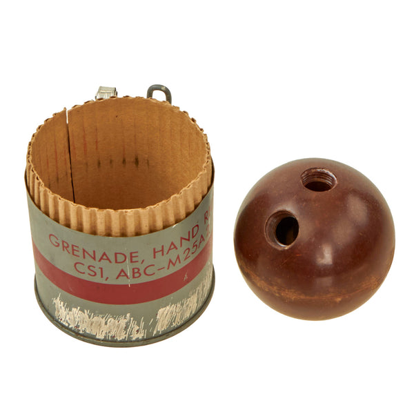 Original U.S. Vietnam War Era Inert M25A2 CS Gas Riot Control Grenade ...
