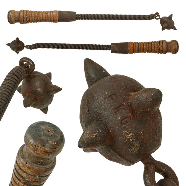 Original German WWI Spring Handle Trench Raiding Mace - Similar Exampl ...