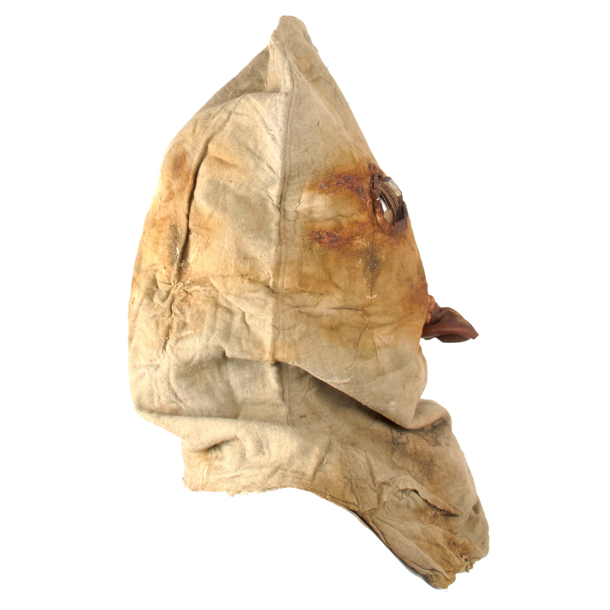 Original British WWI Extremely Scarce Early 1915 PH Helmet Gas Mask Ho ...
