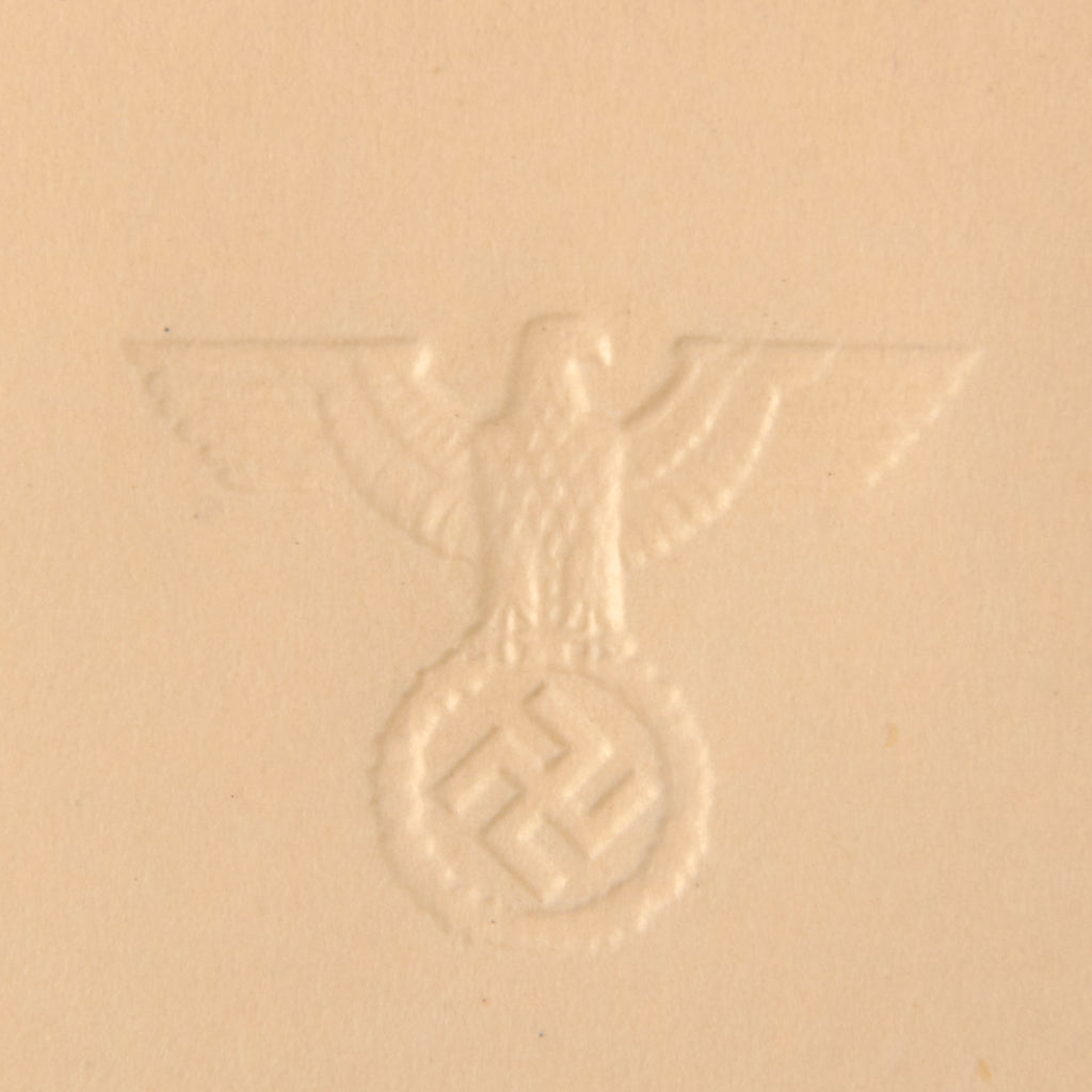 Original German WWII AH Berghof Large Menu Card with Embossed Eagle ...
