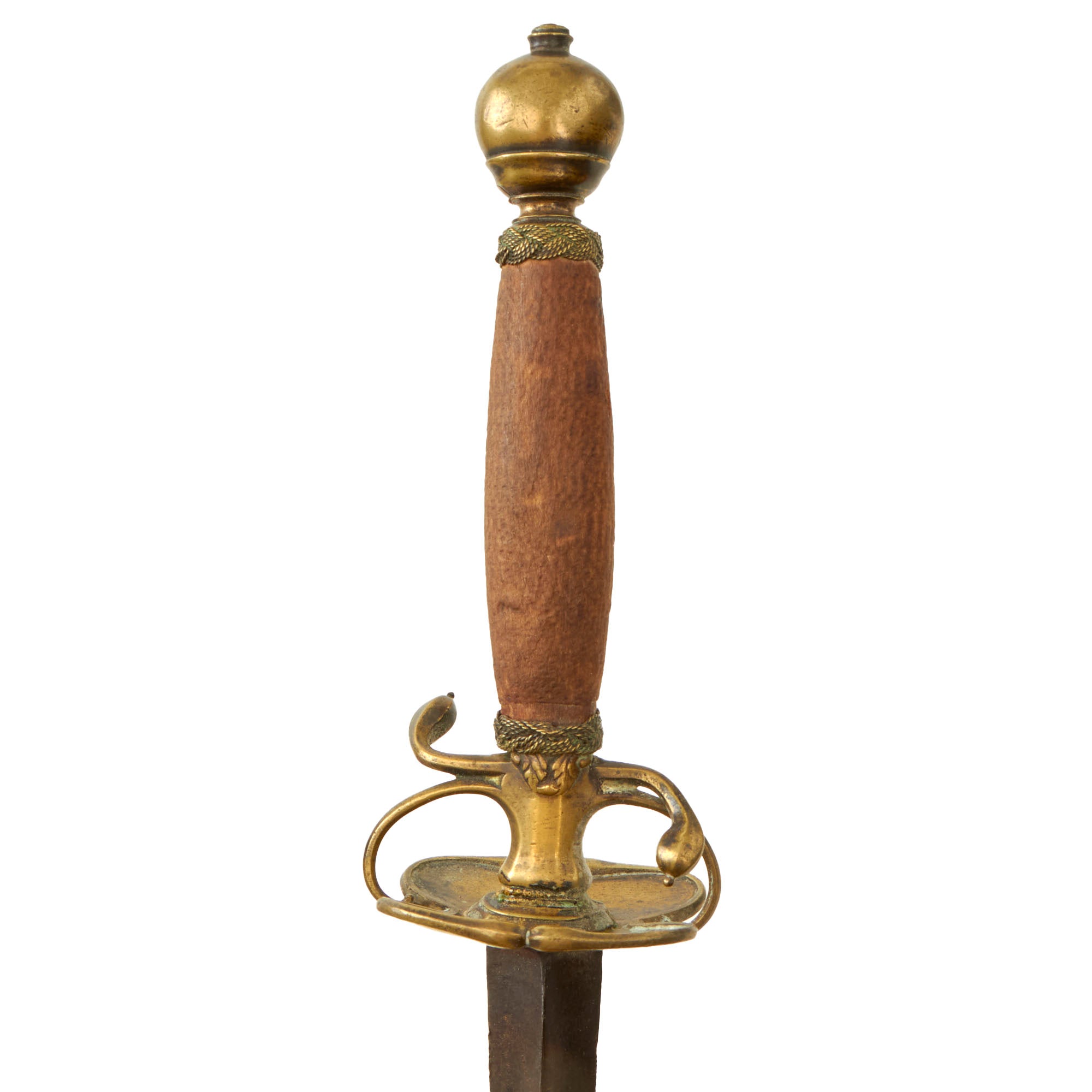 Original U.S. 18th Century Continental Small Sword with Triangular Bla ...