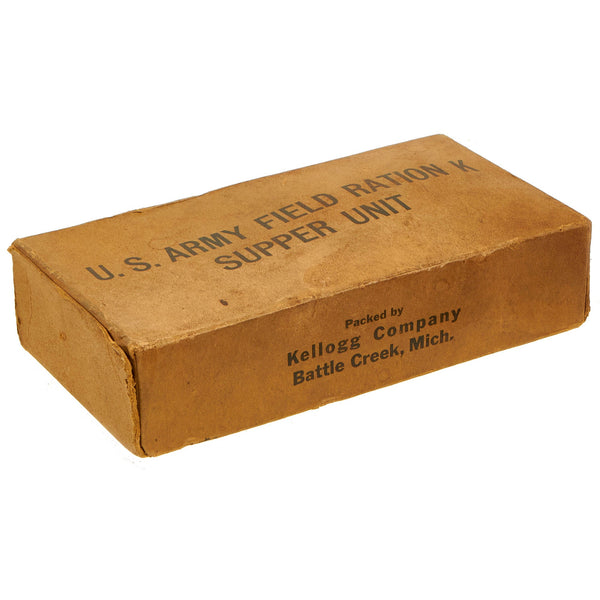 Original U.S. WWII Early War Unissued K Ration Supper Unit by Kellogg ...