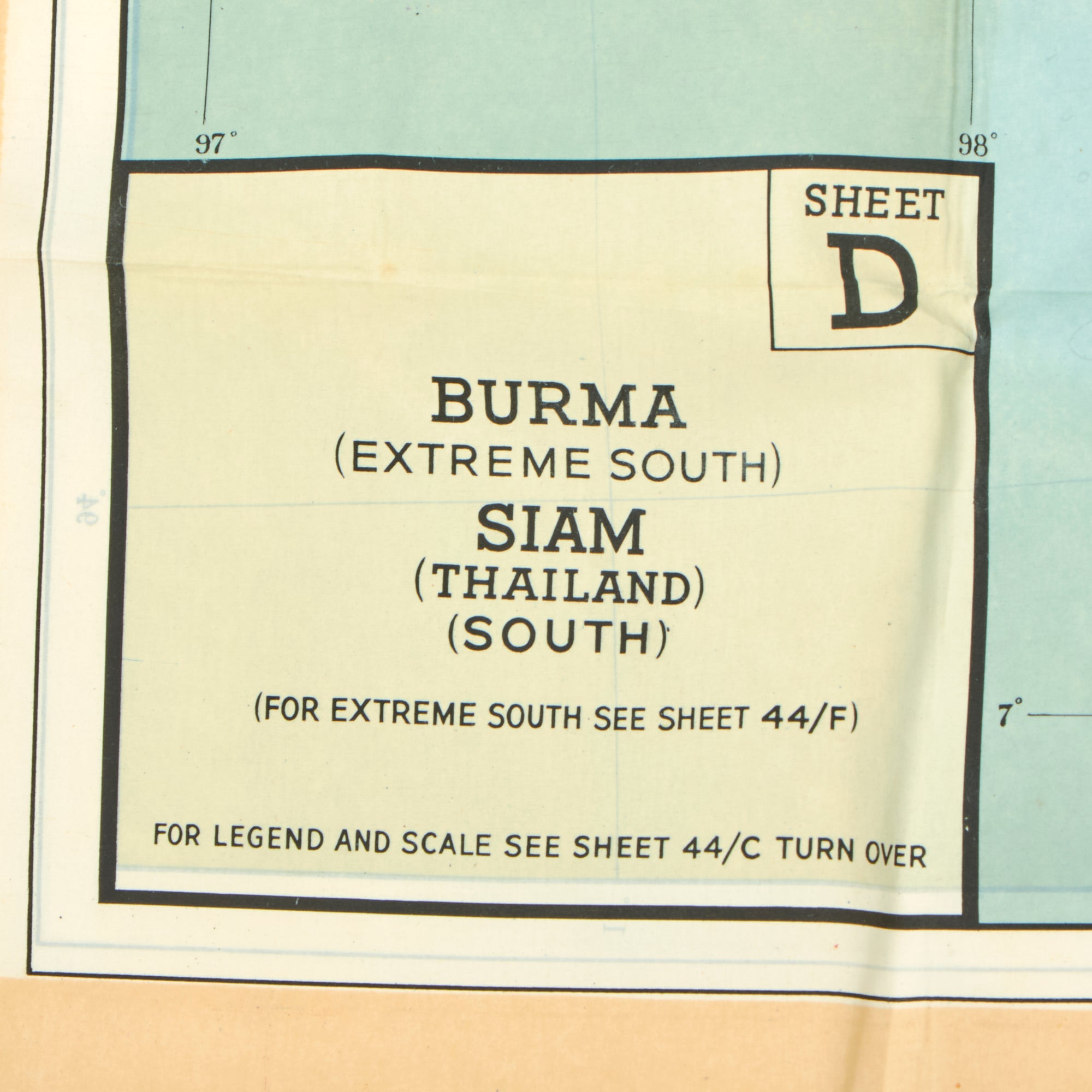Original British WWII Set of 2 Royal Air Force Silk Evasion Maps of So ...