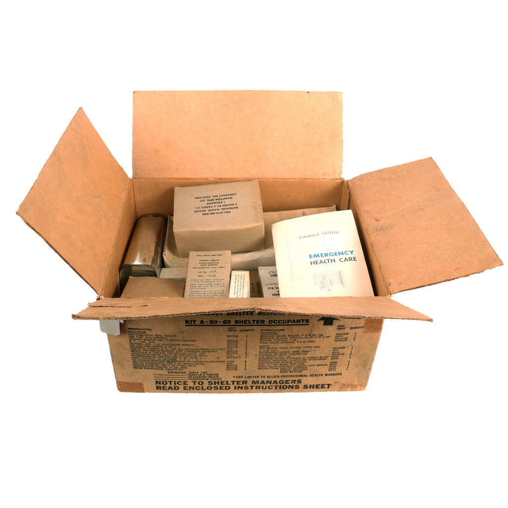 Original U.S WWII Jeep Emergency First Aid Kit 12 Unit - Complete ...