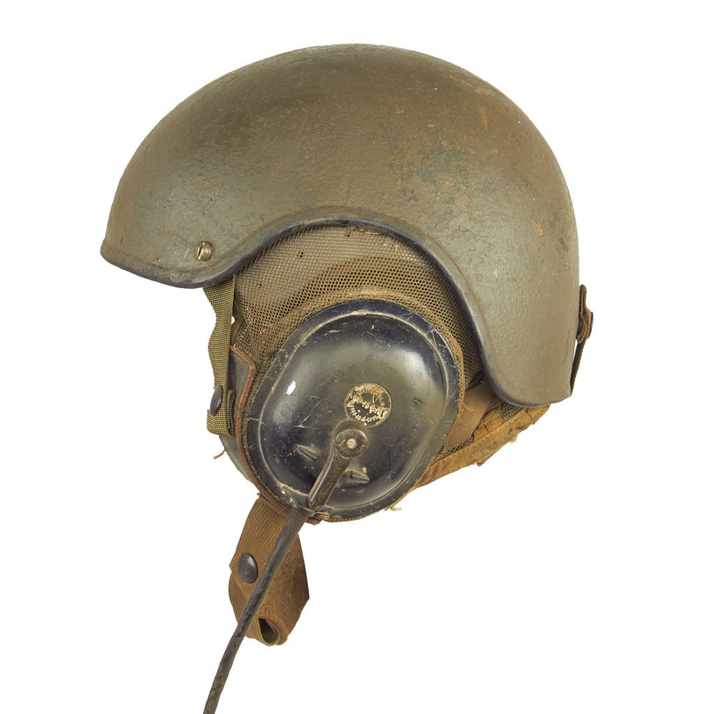 Original U.S. Cold War Combat Vehicle Crew CVC DH-132 Helmet and MC-14 ...