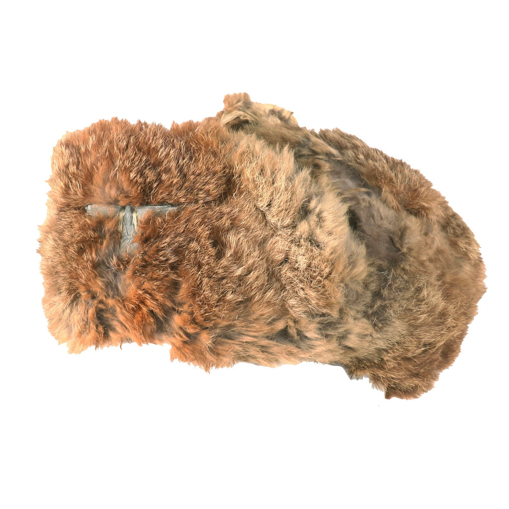 Original German WWII 1943 Dated Eastern Front SS Rabbit Fur Pelzmütze ...