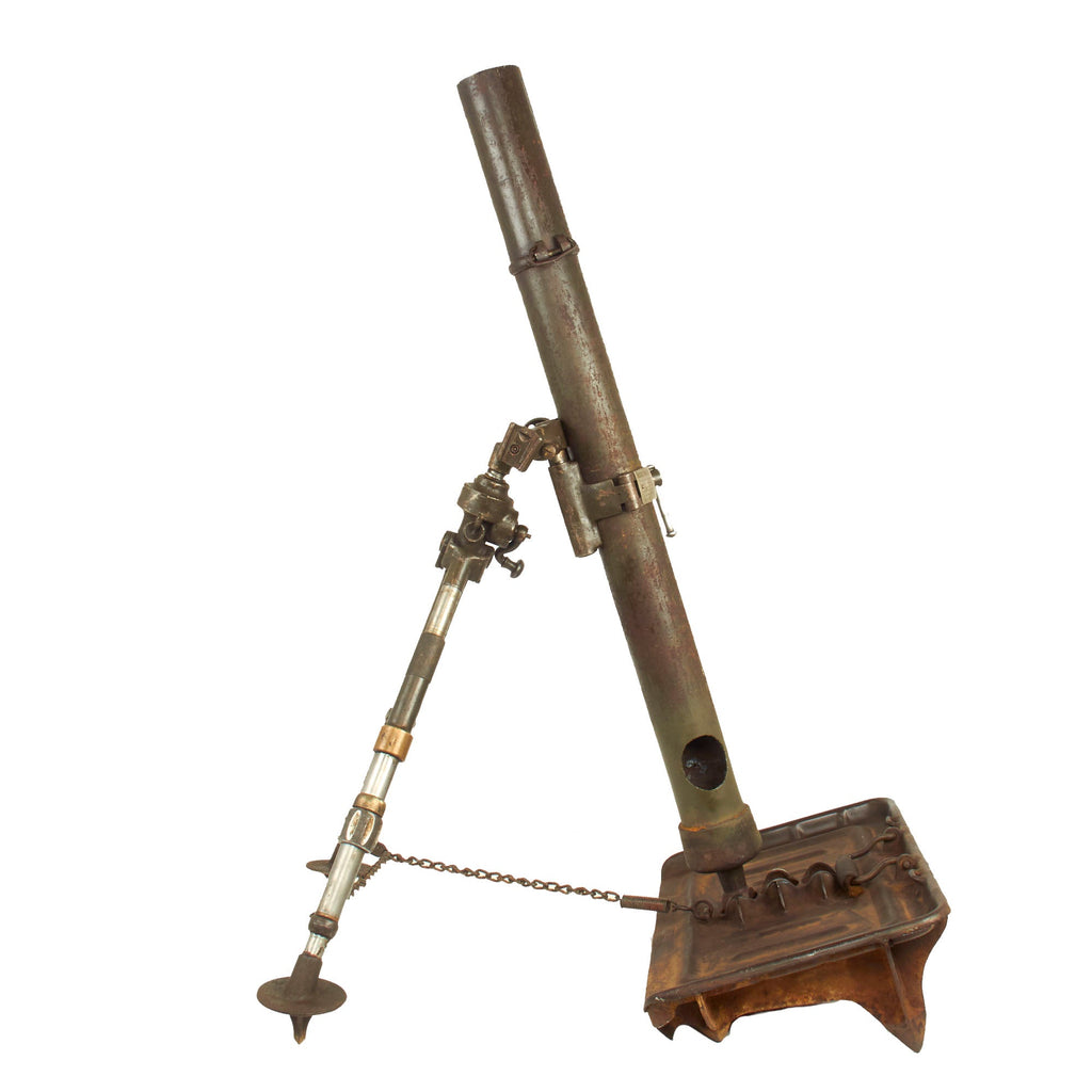 Original French WWII Brandt Mle 27/31 81mm Display Mortar System with ...