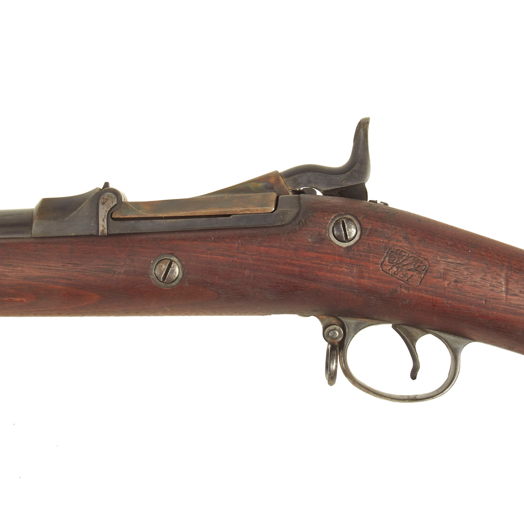 Original Excellent U.S. Springfield Trapdoor Model 1884 Round Rod Bayo ...
