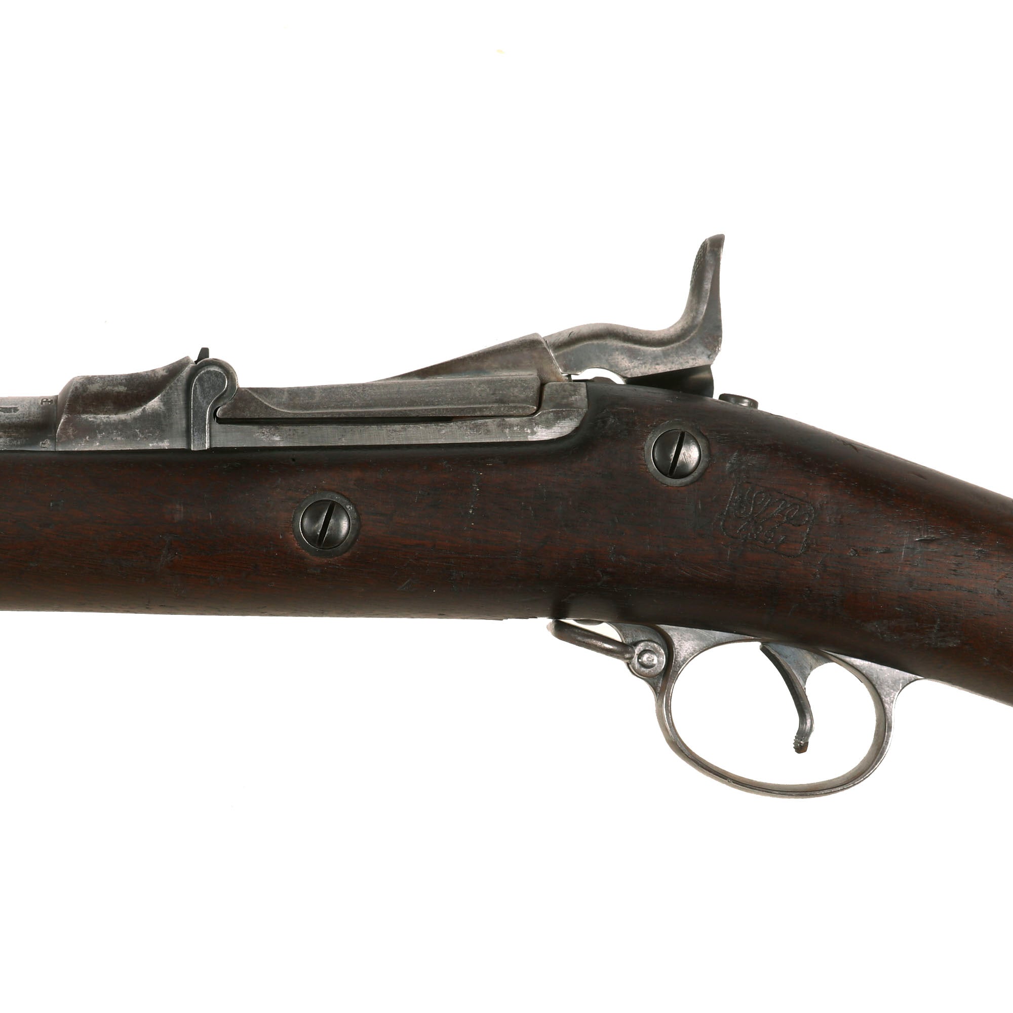 Original U.S. Springfield Trapdoor Updated Model 1884 Round Rod Bayone ...