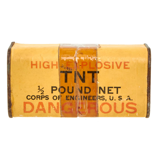 Original U.S. WWII Corps of Engineers High Explosive TNT 1/2 Pound Blo ...