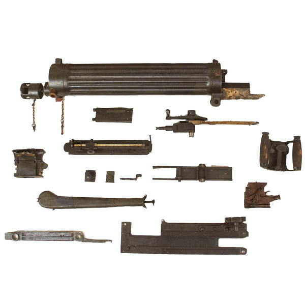 Original British Vickers Machine Gun Parts Set with Colt Tripod and Tr ...