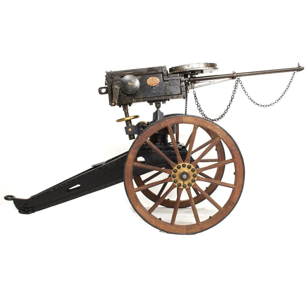 Original 1896 Nepalese Hand Cranked Double Barrel Rapid Fire Bira Gun ...