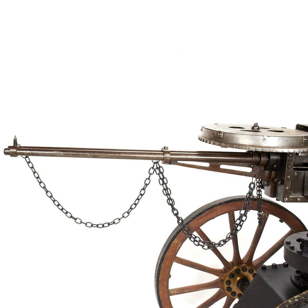 Original 1896 Nepalese Hand Cranked Double Barrel Rapid Fire Bira Gun ...