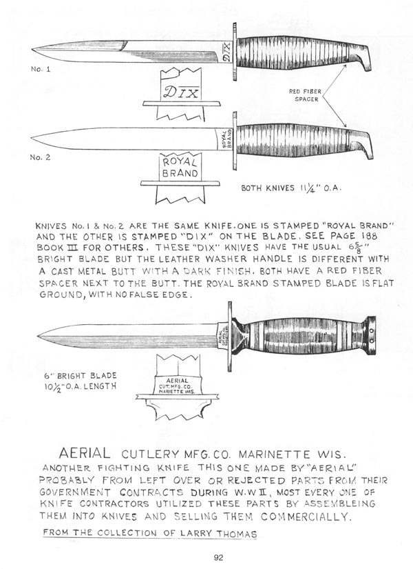 Original U.S. WWII Dix Bird's Head Pommel Fighting Knife with Belt Sca ...