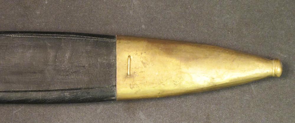 French 18th Century Style Short Sword Brass Mounted Scabbard ...