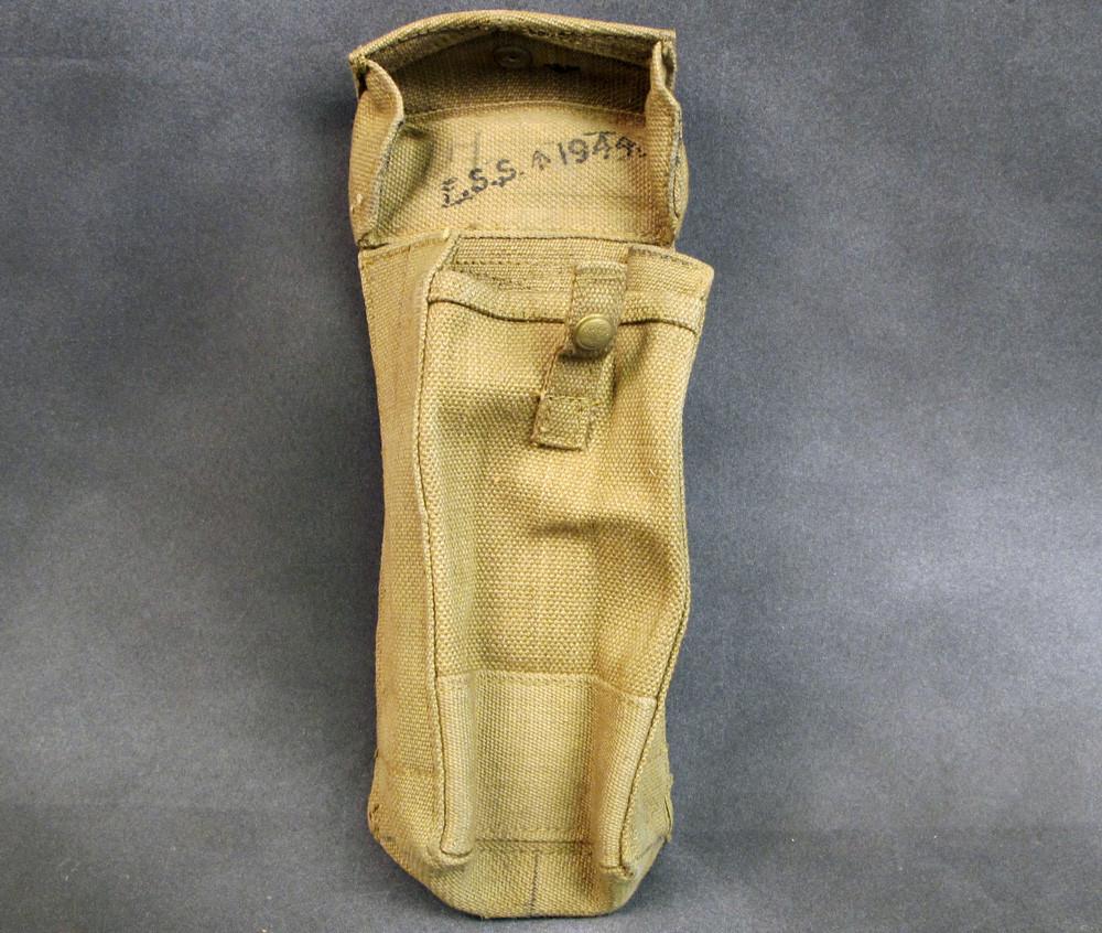 British WW2 Dated Vehicle Drivers Sten Magazine Belt Pouch ...