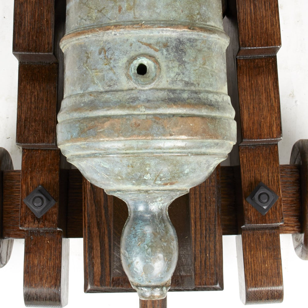 Original 18th Century Bronze 2-Pounder Falcon Cannon with Oak Naval ...