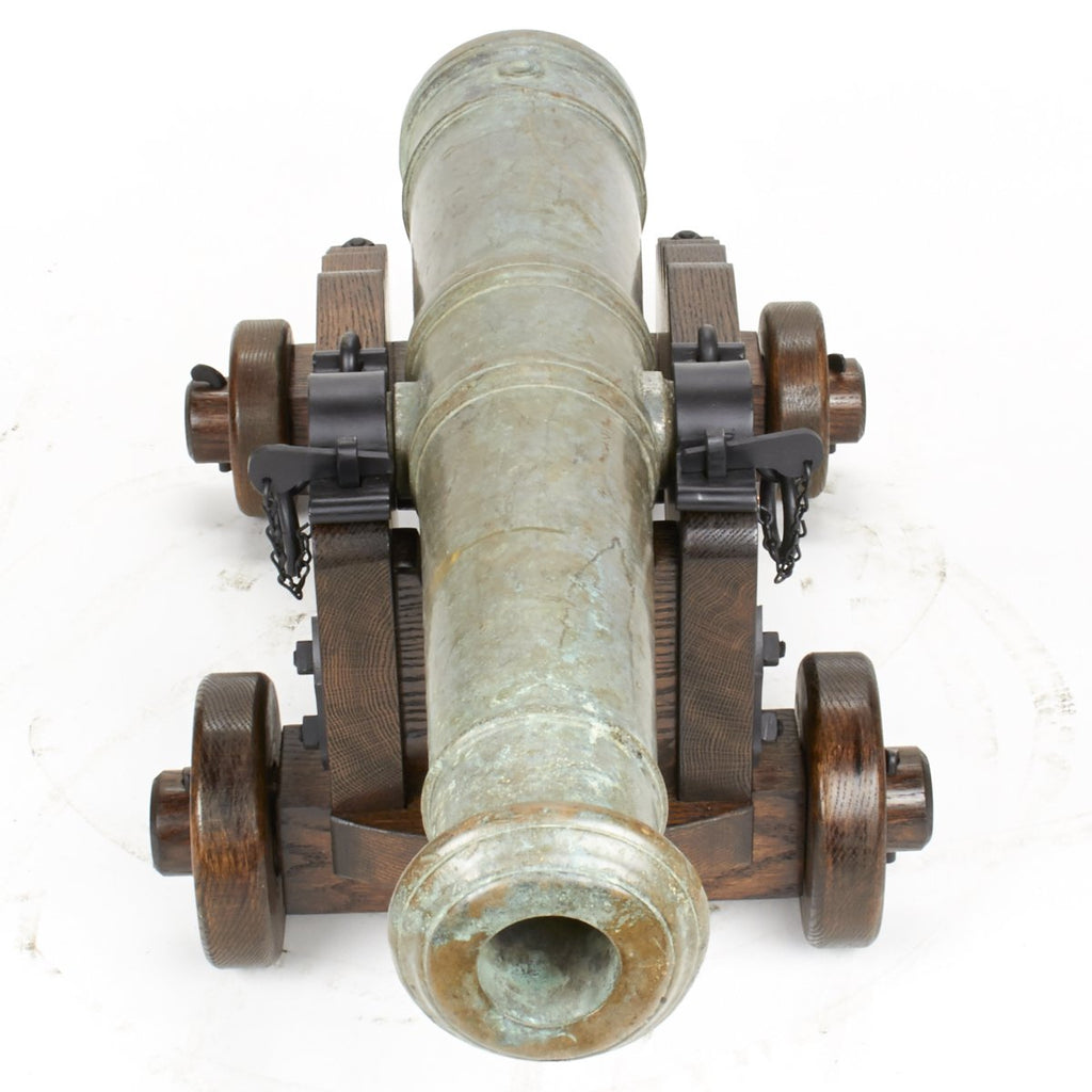 Original 18th Century Bronze 2-Pounder Falcon Cannon with Oak Naval ...