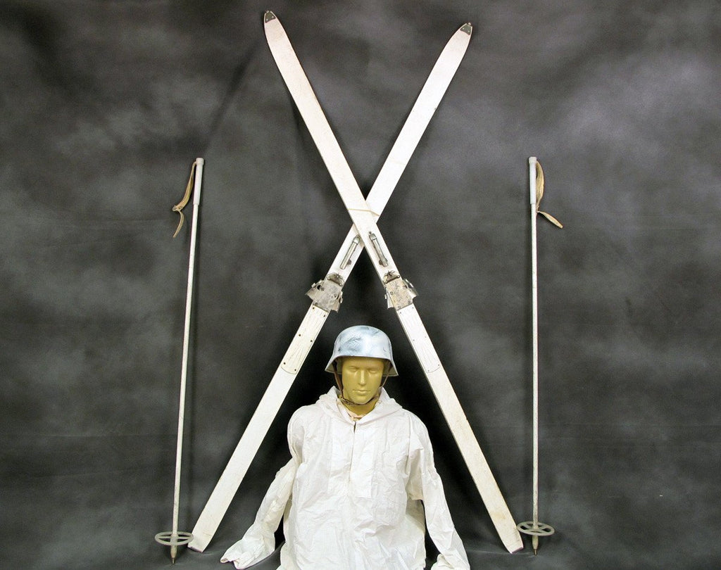German WW2 style Mountain Trooper Skis & Poles Set – International ...