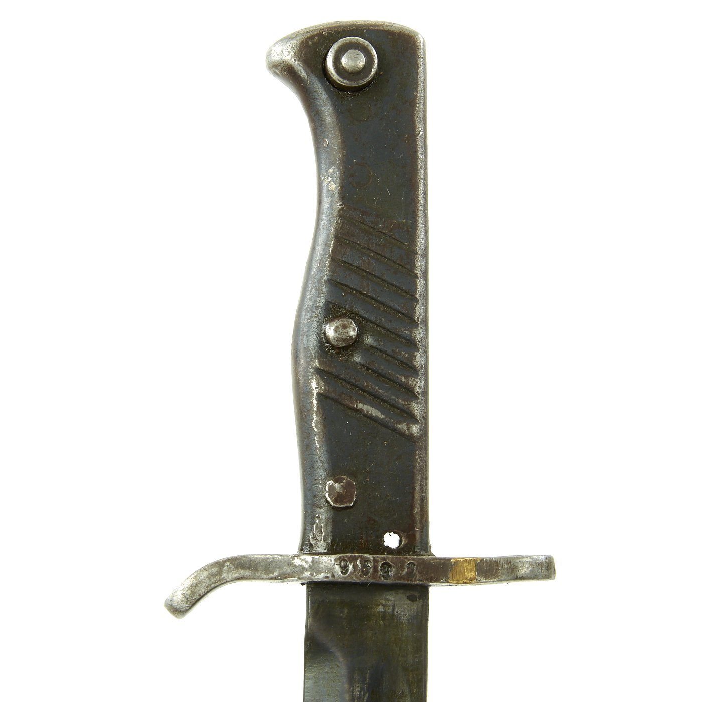 Original German WWI Steel Hilt Ersatz Cut-down Butcher Sawback Bayonet ...
