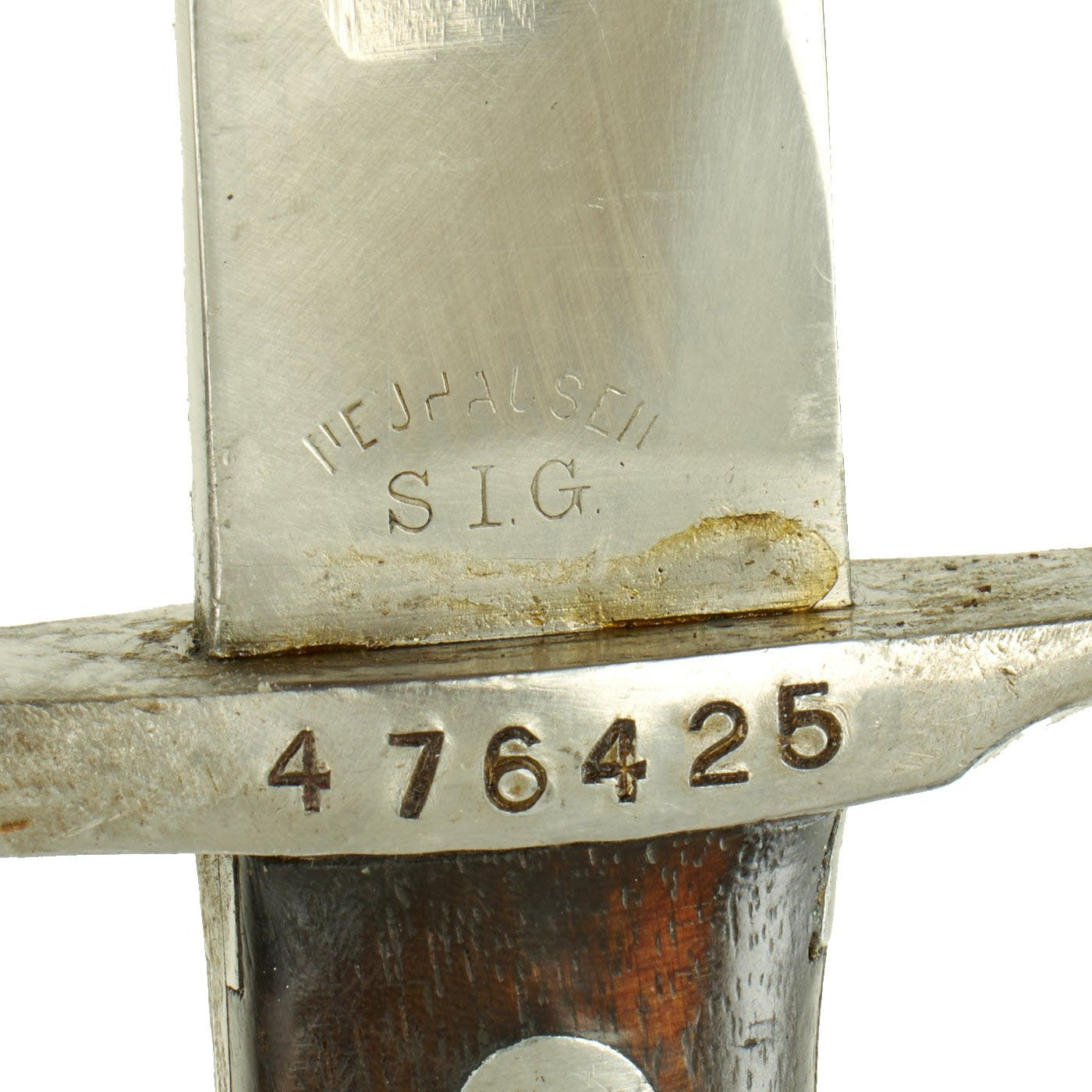 Original WWI Swiss Schmidt-Rubin M1889/99 Knife Bayonet by SIG Neuhaus ...