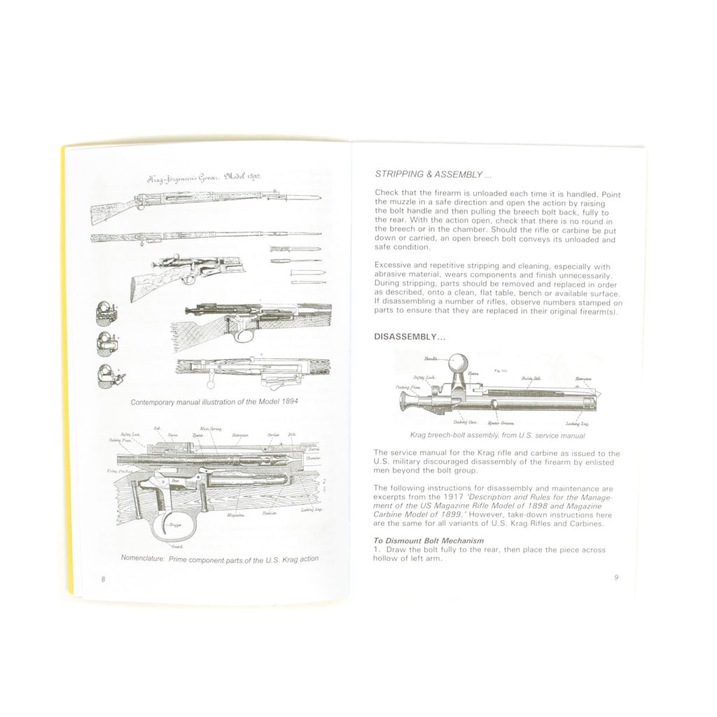 Handbook: .30 US KRAG RIFLE & CARBINE – International Military Antiques