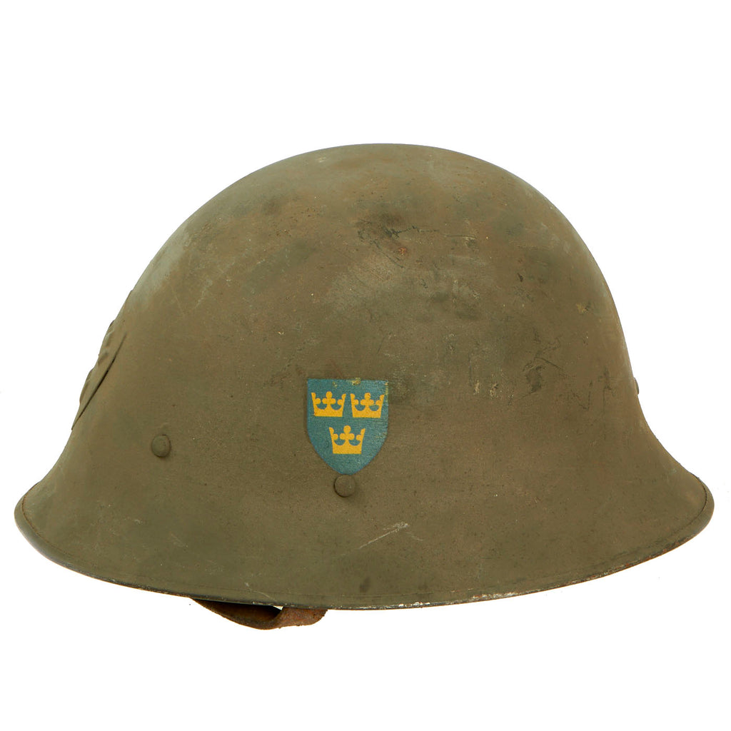 Original Swedish WWII M21 High Top Steel Helmet – International ...