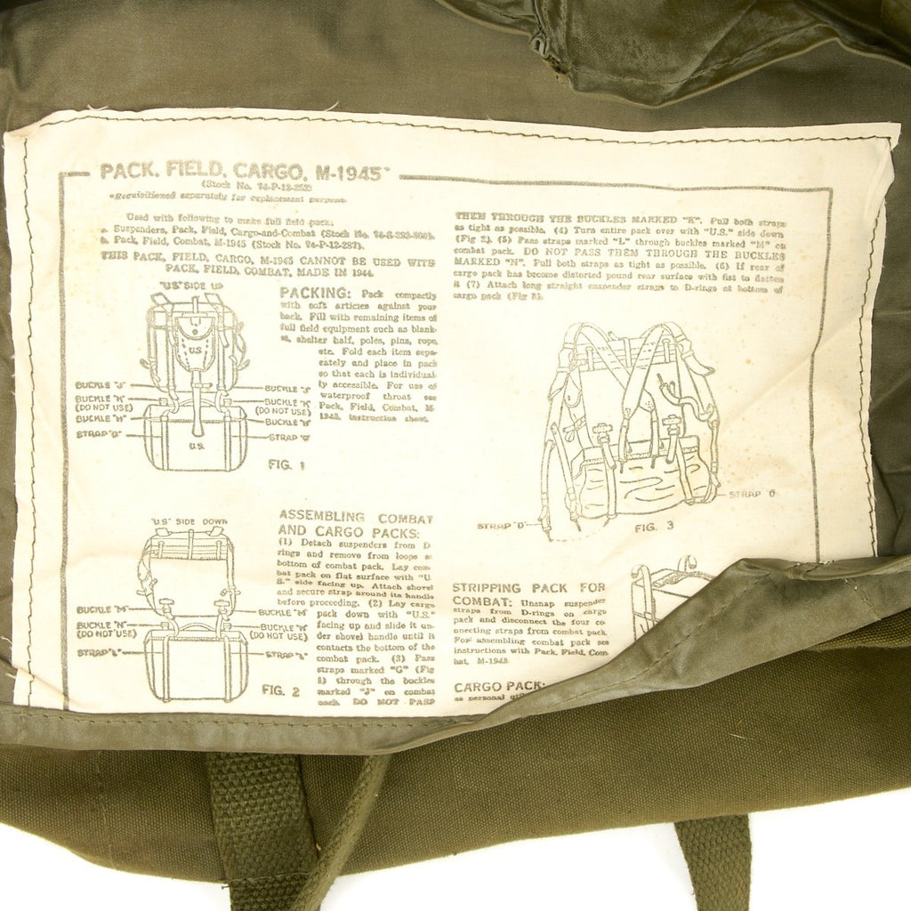Original U.S. WWII M-1945 Cargo Field Pack - Lower Bag – International ...