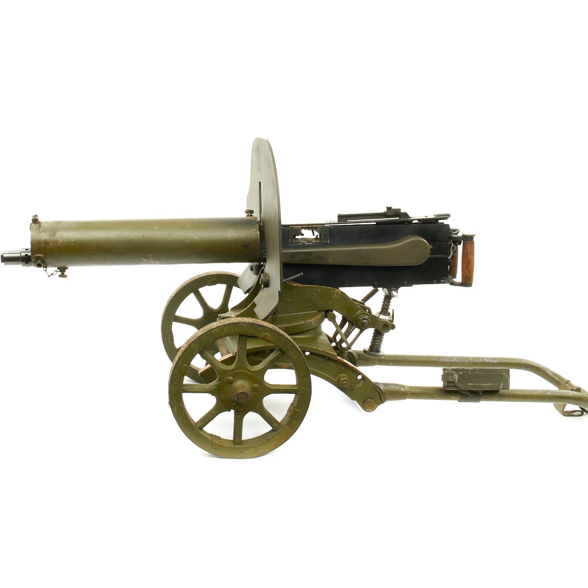Original Russian Maxim M-1905/1910 Smooth Jacket Display Machine Gun w ...