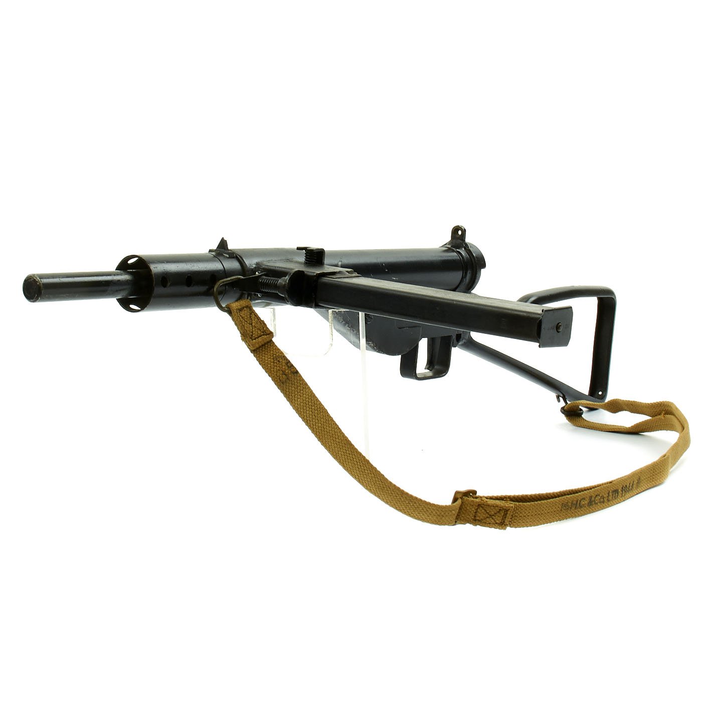 Original British WWII Sten MkII Display Submachine Gun with Commando L ...