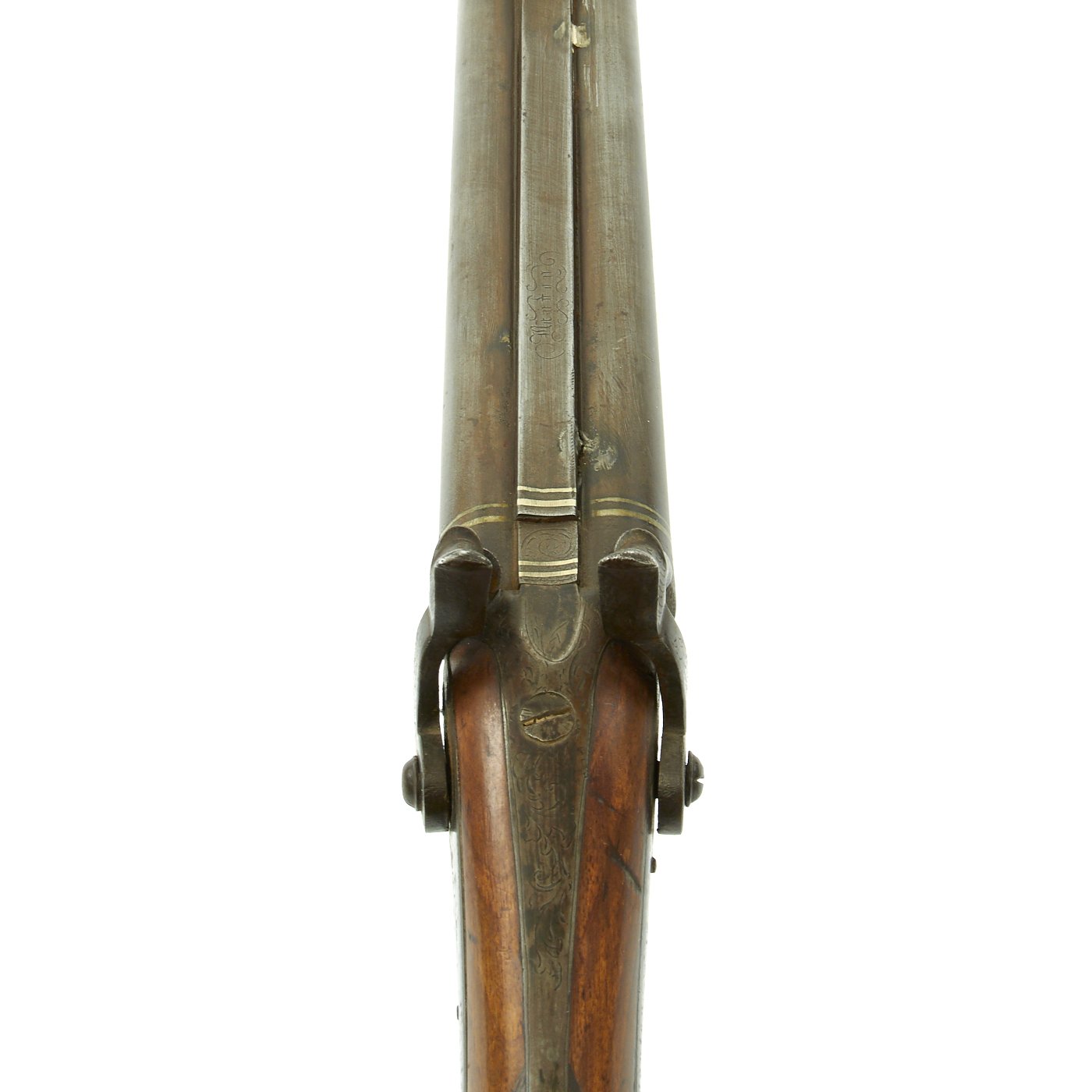 Original British High End Double Barrel Percussion Combination Rifle S ...