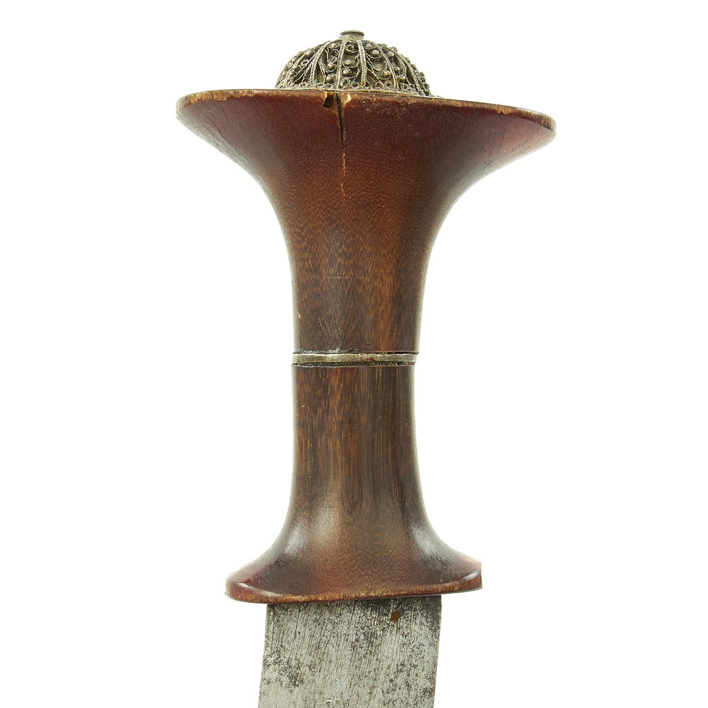 Original 19th Century Abyssinian Ethiopian Shotel Sword with Silver Mo ...