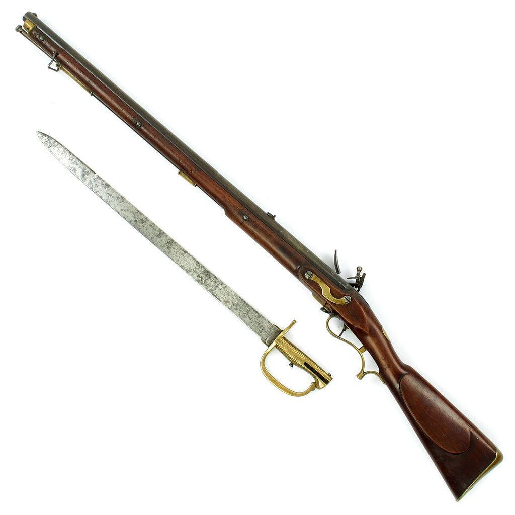 Original British Napoleonic Era P-1800 Baker Flintlock Rifle with Swor ...